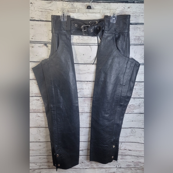 Pants & Jumpsuits | Pro Rider Leather Motorcycle Chaps Xs Womens Pride ...